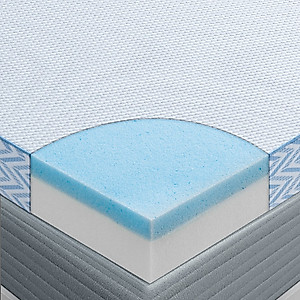 BedStory Firm Mattress Topper Queen XL, 2 Inch Foam Bed Topper High Density