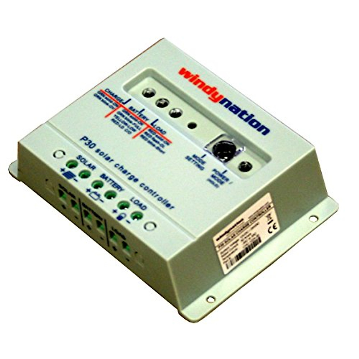 WindyNation P30 30A Solar Panel Regulator Charge Controller 12V 24V 390W 780W