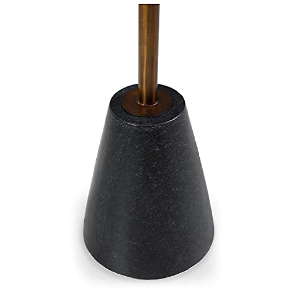 Signature Design by Ashley Caramont 27"H Marble Accent Table, Black & White