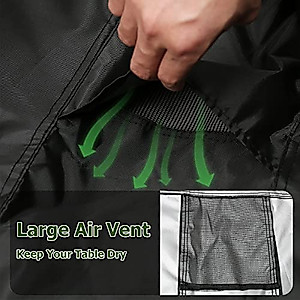 Prep Table Cover for 52 Inch Keter Unity XL, BeSkyer Portable Outdoor Table Storage Cabinet, Water-resistant and Heavy Duty, All Weather