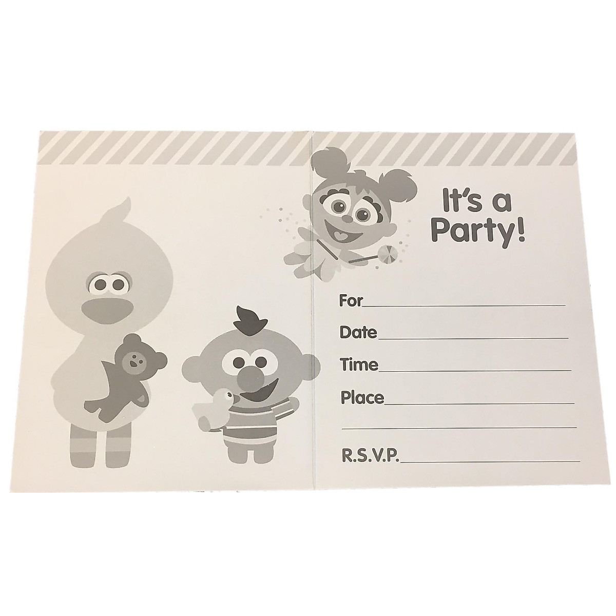 Sesame Street Babys 1st Birthday Party Invitations Elmo 10 Cards