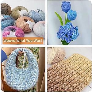 Yarn for Crocheting,1PC Soft Yarn Gradient Colorful Yarn for Knitting Blended Crochet Yarn for Crocheting Sweater,Gloves,Scarf,Yarn DIY Toys (Emerald Green)