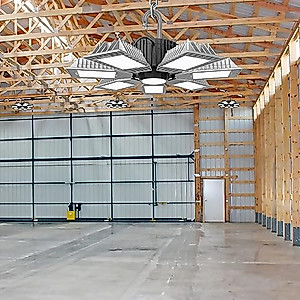 300W LED shop light, 6500K, 1000W Eq- Ultra-Bright high Bay for workshop, 30000lm Plug-in with Hanging Hook, Safety Rope - Ideal for Garage, Warehouse, Residential Barn, Factory, Workshop Lighting