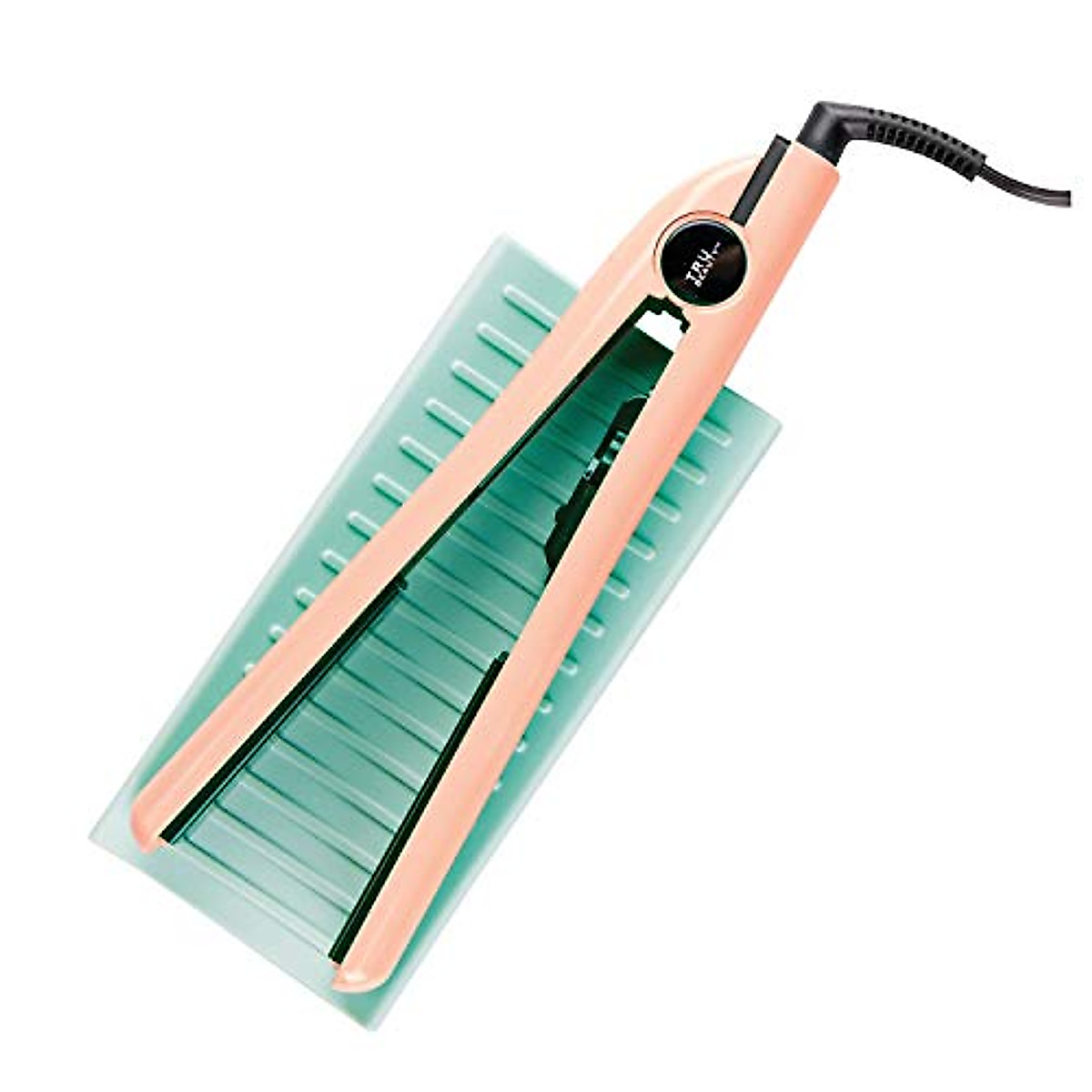 iDesign Silicone Heat Resistant Hair Styling Tool Mat - 8" x 3.75" x .0.77", Aqua