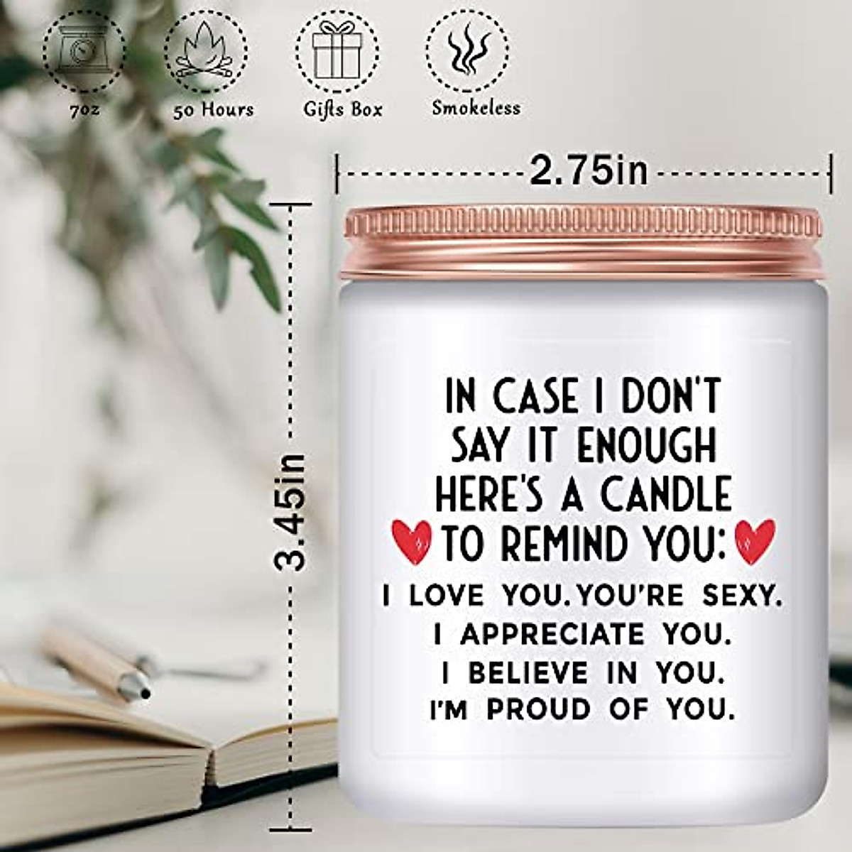 Gifts Birthday Anniversary for Him, Her, Romantic Gifts for Men, Women, Gifts for Boyfriend, Girlfriend - I Love You Gifts for Husband Wife - Couples Gifts Anniversary