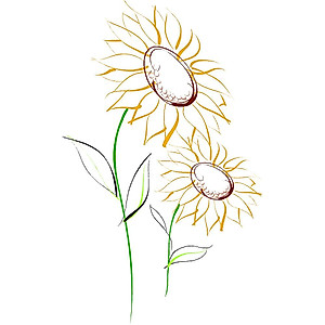 CafePress Sunflowers2 67 Stainless Steel Travel Mug Stainless Steel Travel Mug, Insulated 20 oz. Coffee Tumbler