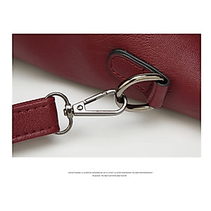 Women's Handbag Tote Bag Large Capacity Women's Shoulder Bag Crossbody Bag (Wine Red)