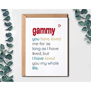 Gammy You Have Loved - Special Gammy's Day Card - Birthday Card For Gammy - Sentimental Card For Gammy - Meaningful Card For Gammy…