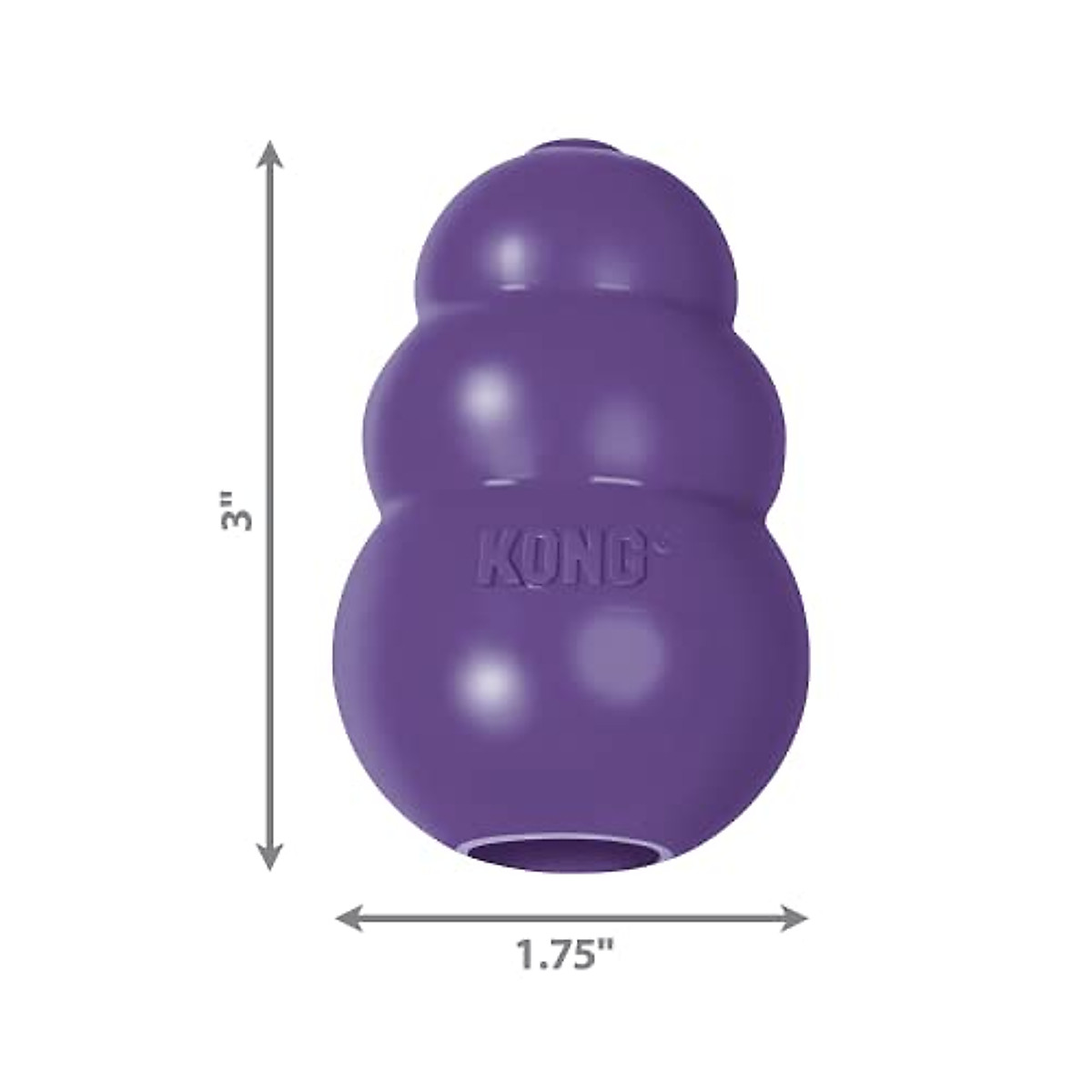 KONG - Senior Dog Toy Gentle Natural Rubber - Fun to Chew, Chase and Fetch - for Small Dogs