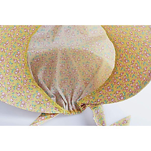 ReliBeauty Pioneer Girl Costume Colonial Prairie Dress Yellow 150