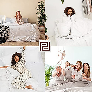 Peru Pima 415 Thread Count Percale Sheets - 100% Peruvian Pima Cotton - Hotel Luxury Quality, Extra Soft and Cooling Sheets - White Solid Color - Full Size - 4 Piece Bed Sheet Set