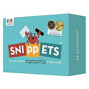 Evermade Snippets - The Fast Paced, Anything Goes Word Game | Award-Winning Family Board Game | Mensa-Recommended with a Unique Anything Goes Rule | Ages 10 and Up