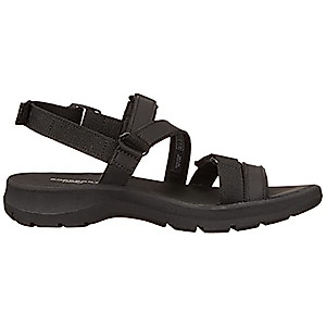 Rockport Women's Trail Tech Multi Sandal, Black ECO Washable, 9.5