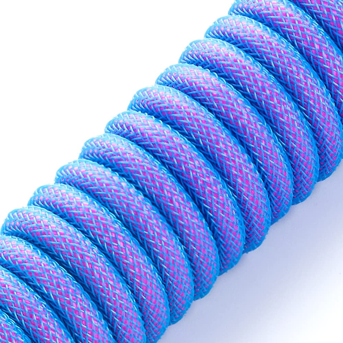 CableMod Pro Coiled Keyboard Cable (Galaxy Blue, USB A to USB Type C, 150cm)