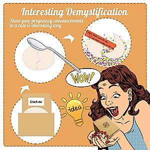 1DFAUL Egg Pregnancy Announcement, Pregnancy Reveal, Funny Baby Announcement Ideas, Surprise Eggs Perfect for grandparents Future Dad, or Friends