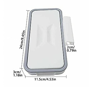 Eioflia Hanging Trash Bag Holder with Lid Over Cabinet Garbage Bag Rack Kitchen Trash Bin Bag Rack for Kitchen