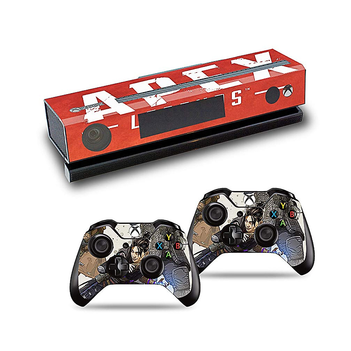 Skins for Xbox One - Decals for Xbox One Games - Custom Xbox One Console Remote Controller Protective Vinyl Decals Covers - Leather Texture Protector Accessories Fit Xbox 1 Controller - Apex