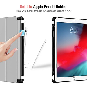 Fintie Case for iPad Air (3rd Gen) 10.5" 2019 / iPad Pro 10.5" 2017 - [SlimShell] Ultra Lightweight Standing Protective Cover with Built-in Pencil Holder, Auto Wake/Sleep (Composition Book)