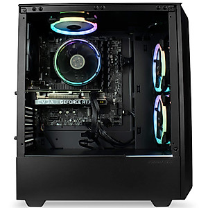 Periphio Chimera Prebuilt RGB Gaming Computer | Intel Six Core i5-10400 4.3GHz | GeForce RTX 3050 8GB | 16GB DDR4 RAM | 500GB NVMe M.2 SSD + 1TB HDD | Windows 10 Gaming PC | 5G-WiFi + Bluetooth 5.0