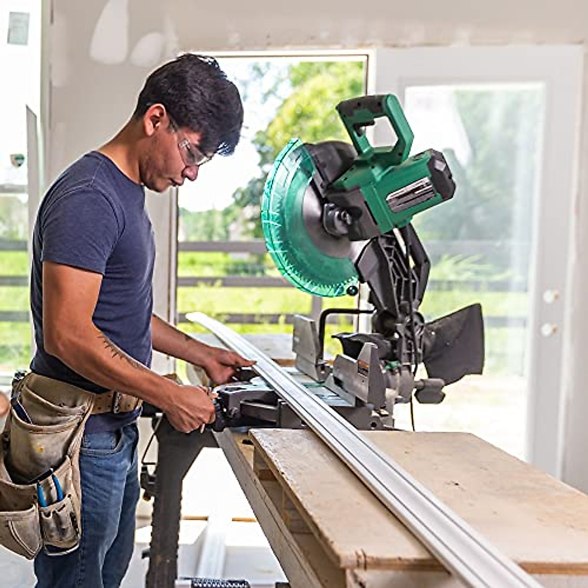 Metabo HPT 12-Inch Compound Miter Saw | Xact Cut LED Shadow Line System | Dual Bevel | C12FDHB