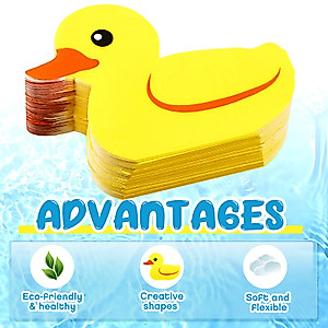 Henoyso 100 Pcs Rubber Duck Paper Napkins Duck Napkins Cute Party Napkins Rubber Duck Party Supplies for Birthday Baby Shower Dinner Picnic Summer Parties Table Decorations Favors