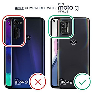 Motorola Moto G Stylus (2021 Version) Protective Case- Black - Precision fit Shock Absorbing Cases for Enhanced Phone Grip, Style, Drop Protection for Your Device [NOT for G Stylus 2020]