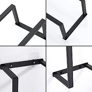 Bathroom Wall Towel Rack, Stainless Wall Mounted Towel Racks Holder with 2 Bars, Organizer for Storage of Rolled Bath Towels or Washcloths Hand (16 inches)