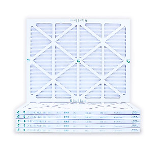 20x25x1 Air Filter 6-Pack, Pleated MERV 10 By Glasfloss - Made in USA