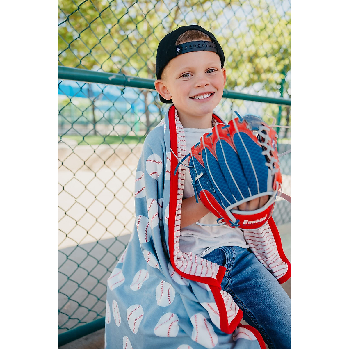 Copper Pearl Three-Layer Baby Blanket: Soft Baby Quilts for Boys and Girls | Breathable, Cozy, Toddler Blanket | Baby Quilt for Newborns | 46x46 Premium Polyester/Rayon | Slugger
