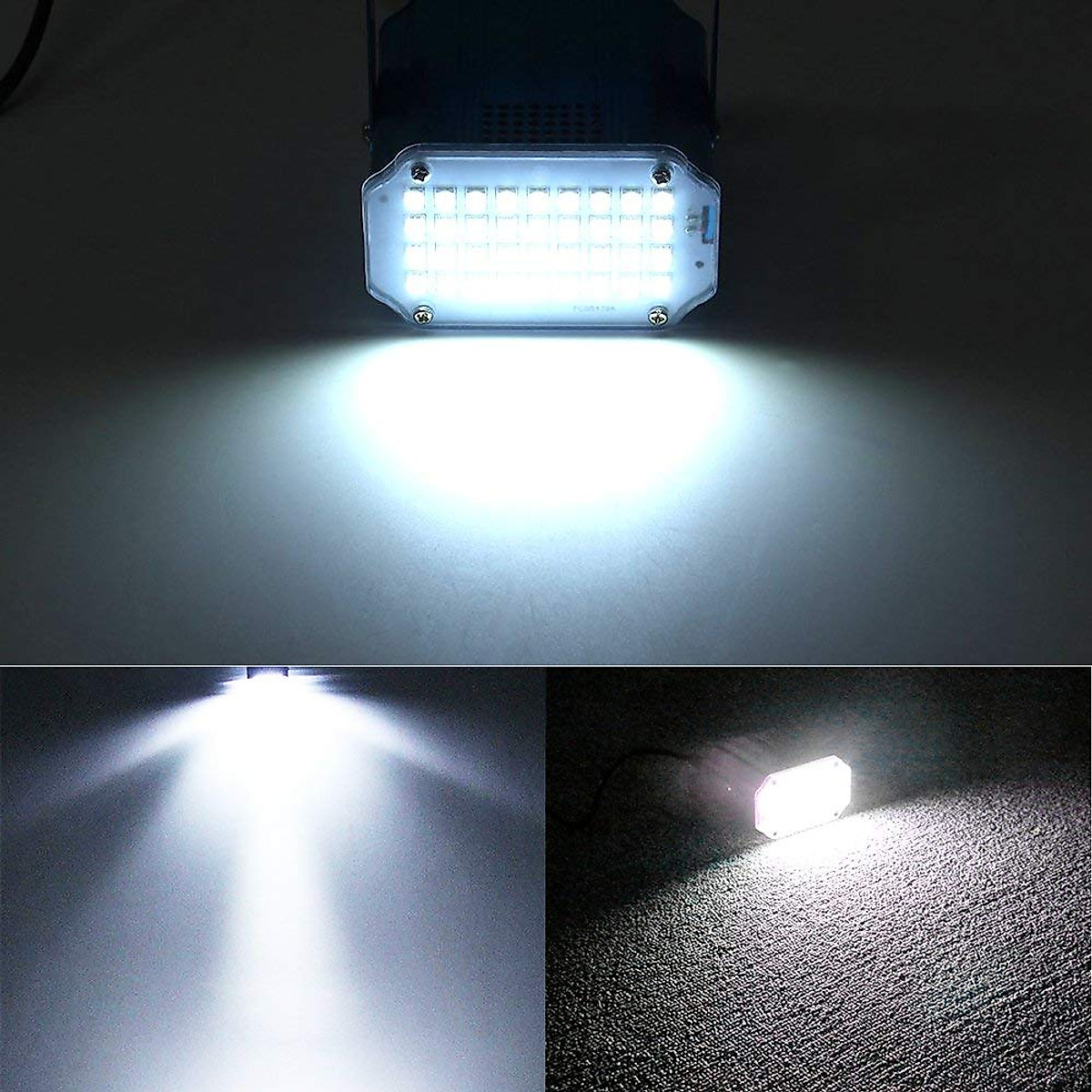 JLPOW Mini White Strobe Light,Super Bright 36 LED Strobe Lights for Party Sound Activated Strobe Lights,Best for Parties Club Disco KTV Bar Halloween Xmas Show (No Remote)