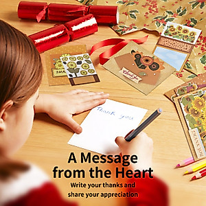 CREATIVETREES Card Making Kits DIY Blank Cards Sunflower Thank You Cards with Envelopes 9 Sets, Note Greeting Cards Set, Greeting Cards for All Occasions