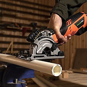 GALAX PRO 3-3/8 Inch (85 mm) Circular Saw Blade Set with 3/8 Inch (10mm) Arbor, Pack of 4-Pieces TCT/HSS/Diamond Saw Blades Assorted for Wood/Plastic/Metal/Tile Cutting