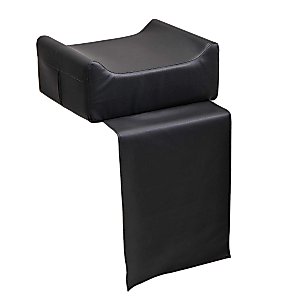 PENNYNANA Barber Shop Child Booster Seat Cushion U-Shaped PVC Leather Seat Cushion Beauty Salon Spa Massage Equipment for Styling Chair, Black