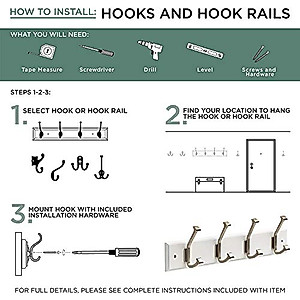 Liberty Hardware 137246 Ruavista Coat and Hat Hook, Single, Bronze with Copper Highlights