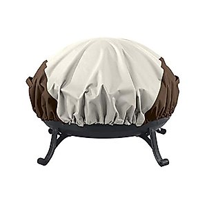 Amazon Basics Outdoor Round Patio Fire Pit Cover, Small, 44 inch