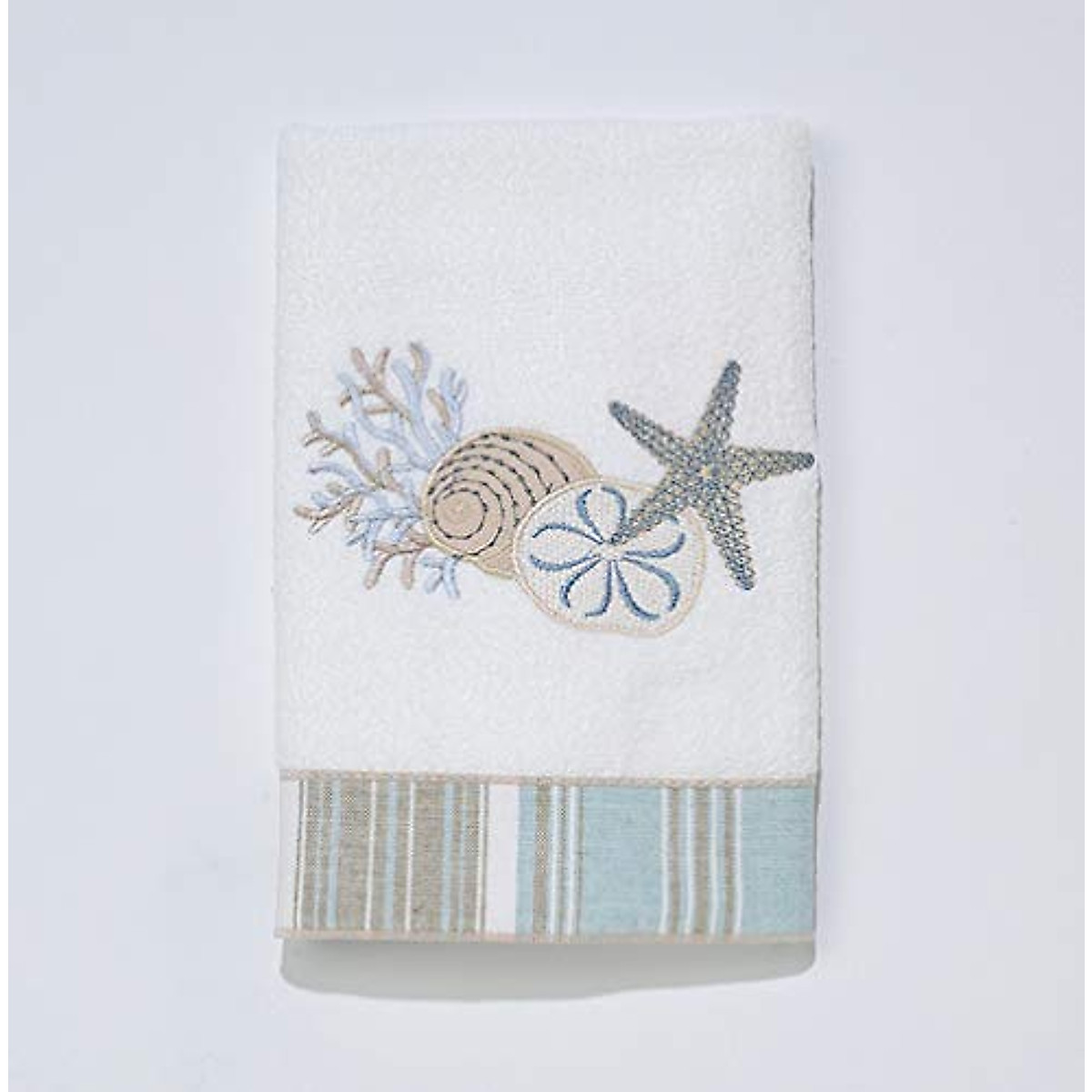 Avanti Linens By The Sea Hand Towel, White,10972WHT