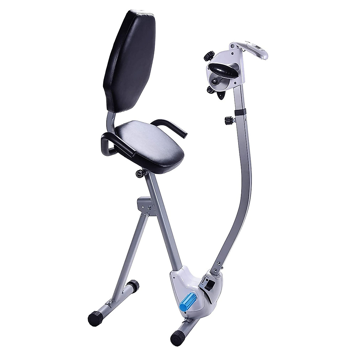 Stamina Seated Upper Body Exercise Bike - Smart Workout App, No Subscription Required Gray