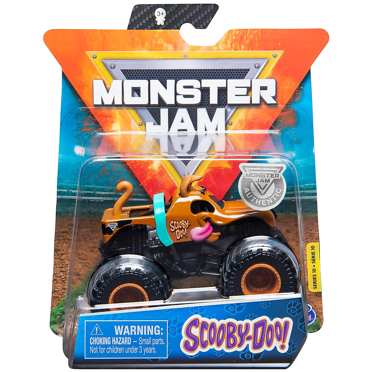 Monster Jam, Official Scooby Doo Truck, Die-Cast Vehicle, Ruff Crowd Series, 1:64 Scale
