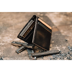 House of Jack Co. Slim Card Wallet | Bifold Credit Card Wallet For Men | Full Grain Cowhide | Minimalist Front Pocket Wallet | Mens Card Holder | Travel Wallet