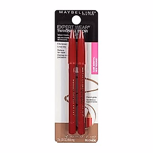 Maybelline Expert Eyes Brow And Eye Pencil, Blonde [107], 0.03 oz ( Pack of 4)