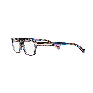 Coach HC6065 Prescription Eyewear Frames, Purple Confetti Tortoise/Demo Lens, 51 mm