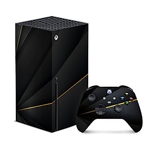 TACKY DESIGN Infinite Space Skin Compatible for Xbox Series x Skin Futuristic Console & Two Controller Skin, Xbox x Sticker Premium Vinyl 3M Decal Full wrap, Xbox Cover