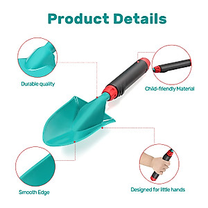 CUTE STONE Kids Gardening Tool Set, Garden Toys with Wheelbarrow, Watering Can and Shovel, Pretend Play Outdoor Indoor Toys, Gifts for Toddlers Boys and Girls