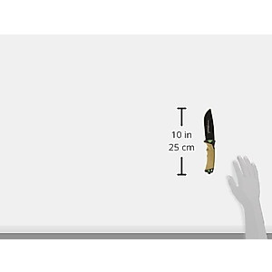 StatGear Surviv-All Fixed-Blade Bowie Knife with Sheath, Firestarter, Sharpener & Cord Cutter for Hunting Camping Outdoors Hiking EDC