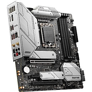MSI MAG B660M Mortar MAX WiFi DDR4 Gaming Motherboard (mATX, 12th/13th Gen Intel Core, LGA 1700 Socket, DDR4, PCIe 4, 2.5G LAN, M.2 Slots, Wi-Fi 6E)