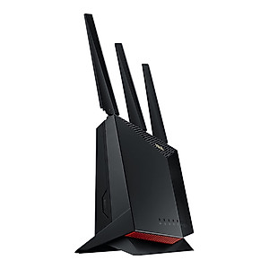 ASUS AX5700 WiFi 6 Gaming Router (RT-AX86U) - Dual Band Gigabit Wireless Internet Router, NVIDIA GeForce NOW, 2.5G Port, Gaming & Streaming, AiMesh Compatible, Included Lifetime Internet Security