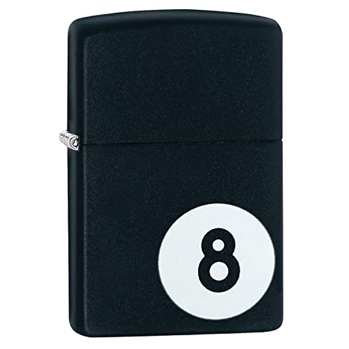 Zippo Eight Ball Pocket Lighter, Black Matte