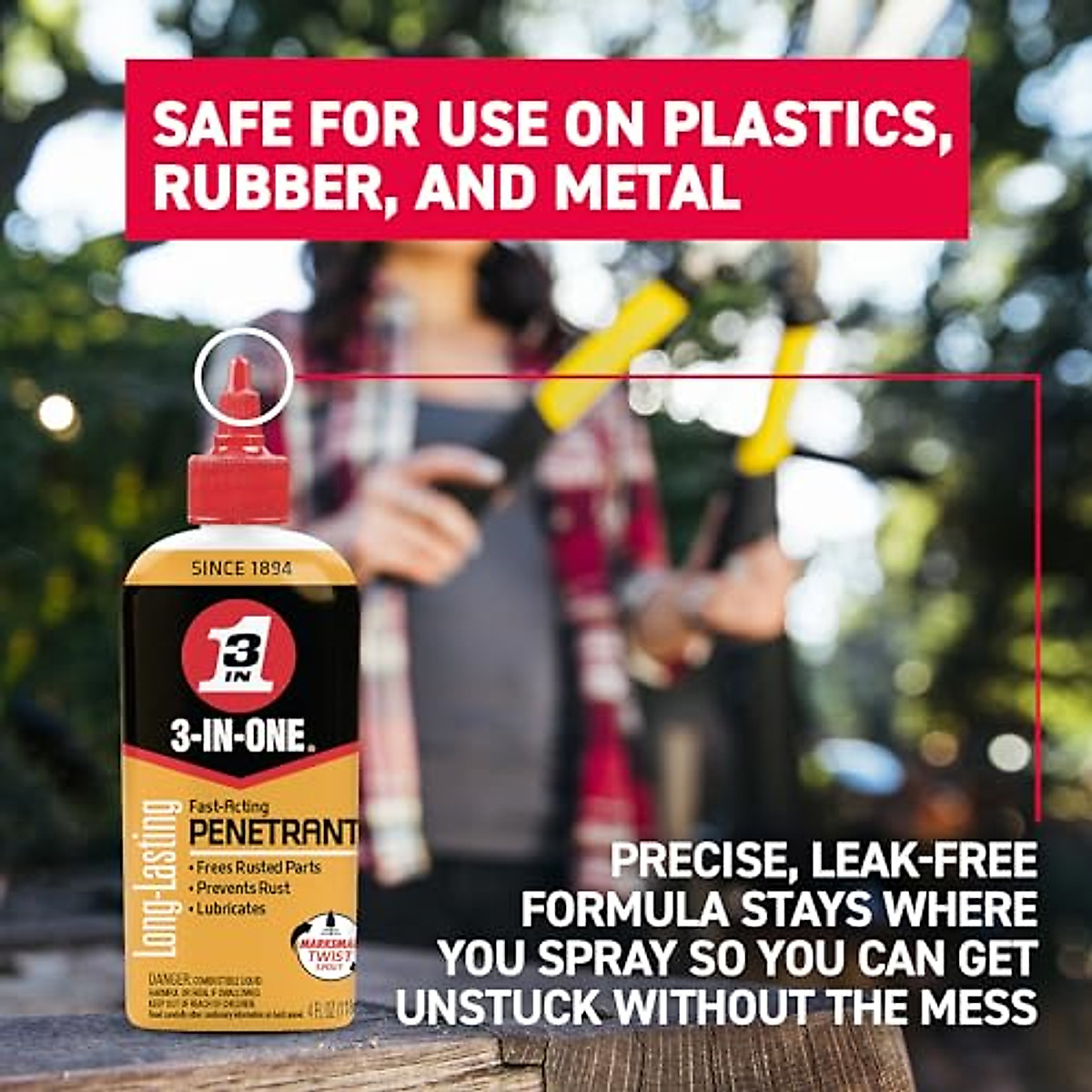 3-IN-ONE Fast-Acting Penetrant Drip Oil, 4 OZ