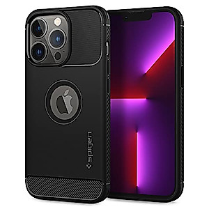Spigen Rugged Armor Designed for iPhone 13 Pro Case (2021) - Matte Black