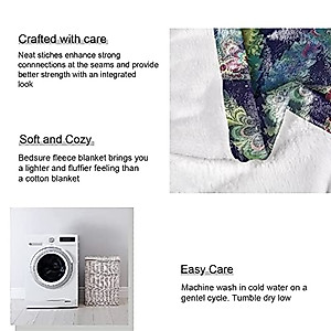 HommomH 60" x 80" Blanket Throw Comfort Warmth Soft Plush Throw for Couch A Puff in Time Weed Ganja Marijuana